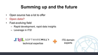 Open source big data landscape and possible ITS applications | PPT
