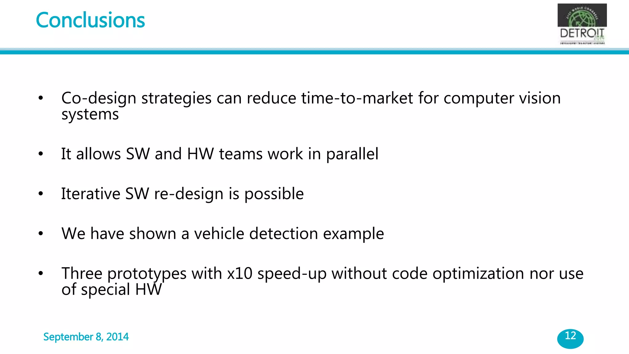 Optimization Of Computer Vision Algorithms In Codesign Methodologies Ppt 3958