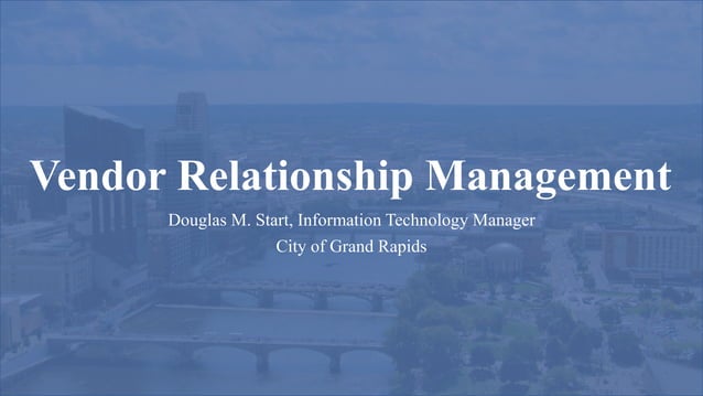 Vendor Relationship Management | PPTX | Business Administration | Business