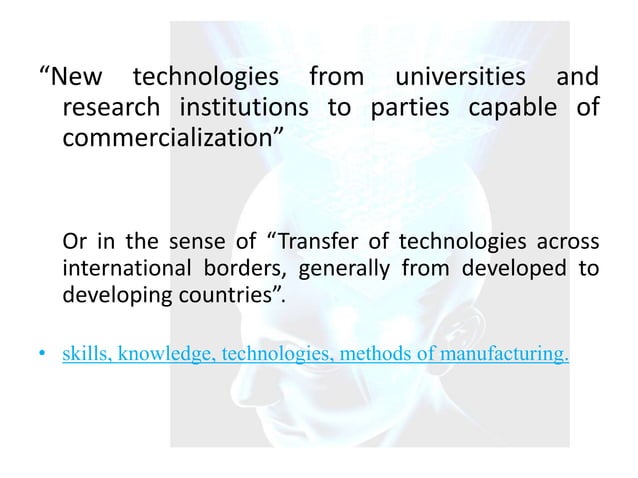 International Technology Transfer (ITT) | PPTX | Business | Business ...