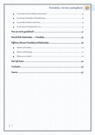 Friendship Document | DOCX