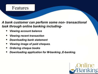 online banking | PPT