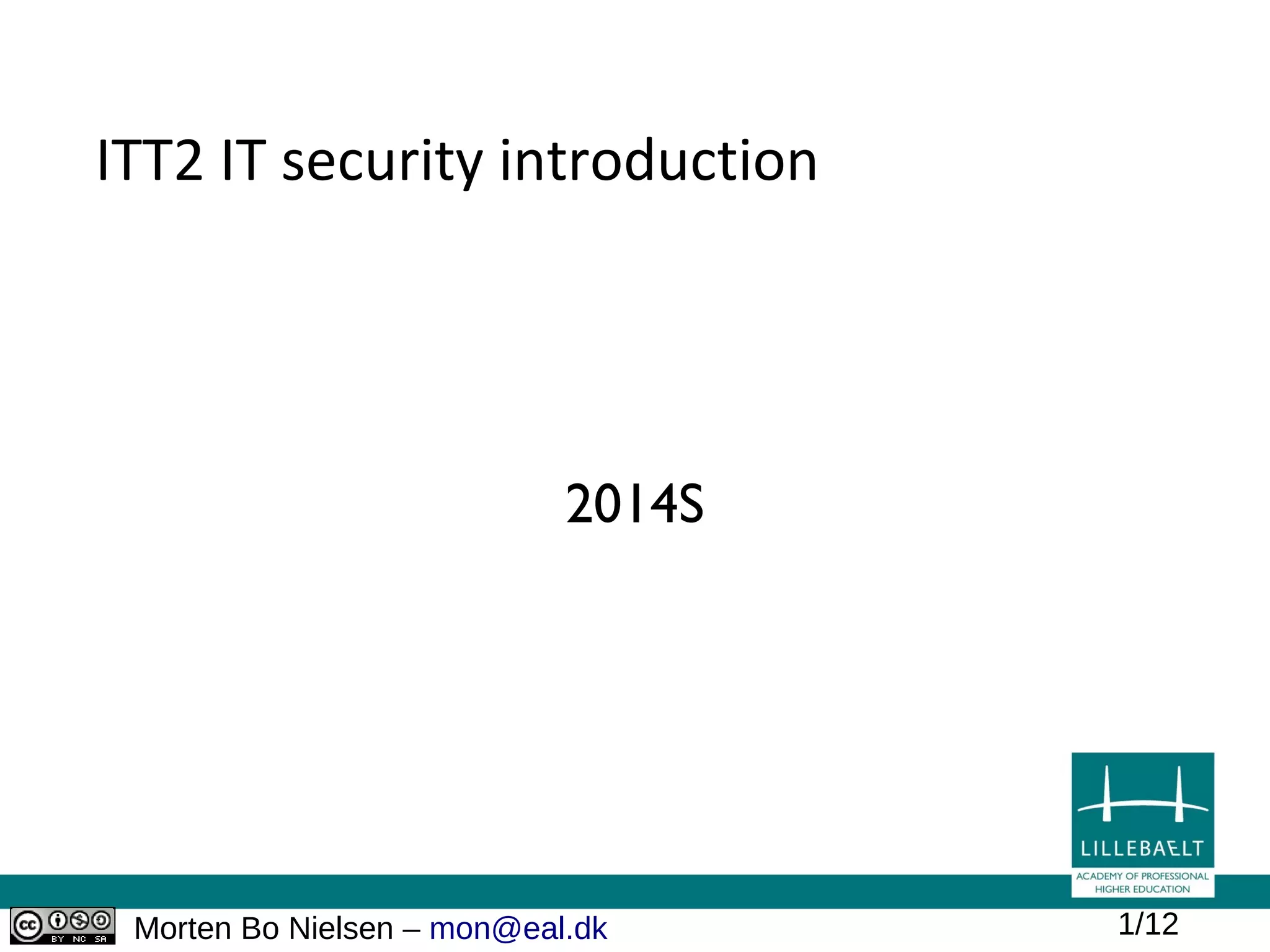 Itt2 its introduction | ODP