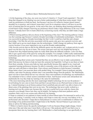 Synthesis Quest: Multimedia/Interactive Guild | ODT | Educational Video ...