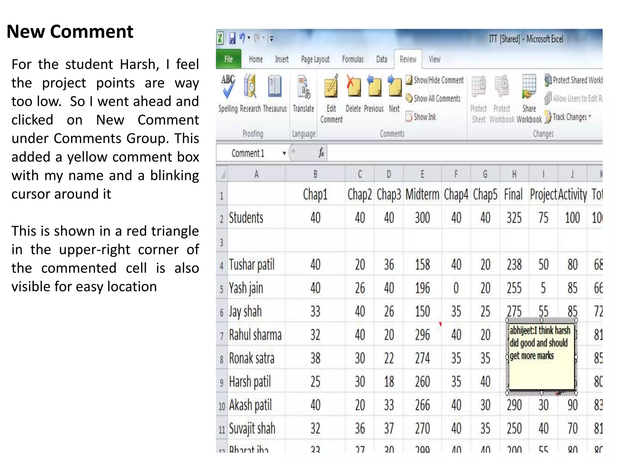 Excel review and view tab | PPTX