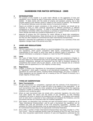 Ittf hand signals 2005 | PDF