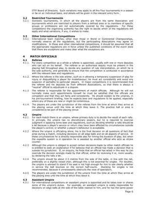 Ittf hand signals 2005 | PDF