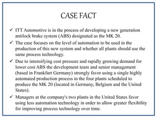 Itt global manufacturing strategy os | PPT