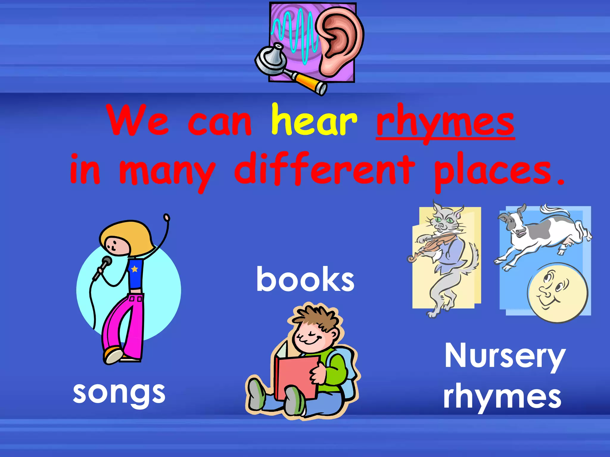 It time to rhyme! intro powerpoint | PPT