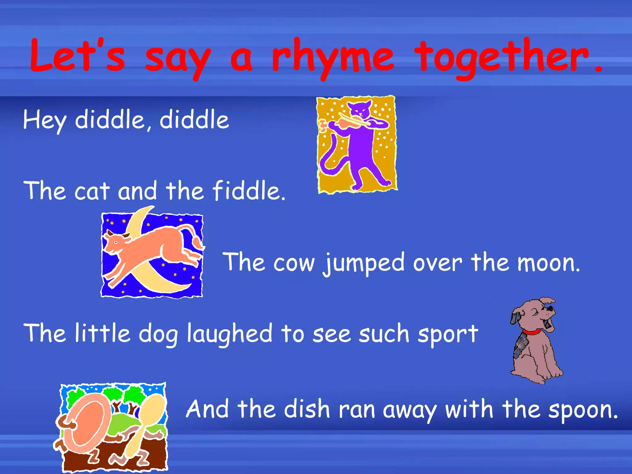 It time to rhyme! intro powerpoint | PPT