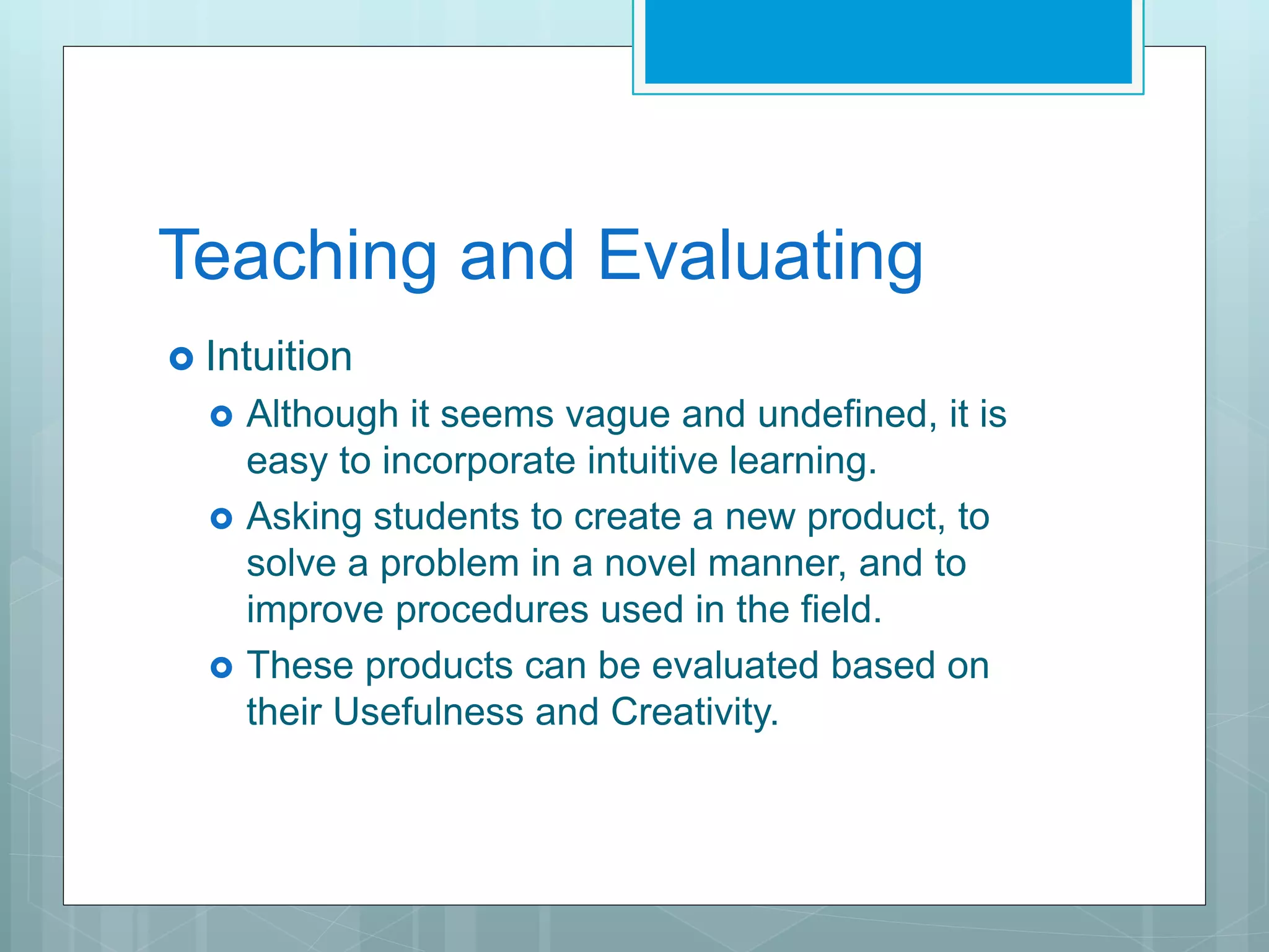 Integrative Pedagogy and Evaluation Practices | PPTX | Education industry | Industries
