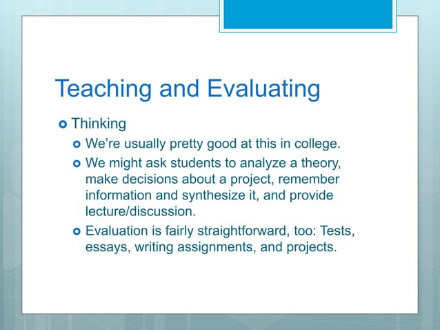 Integrative Pedagogy and Evaluation Practices | PPT