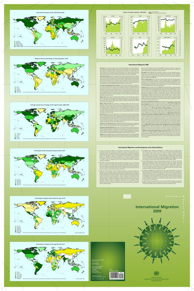 International Migration 2009 Wall Chart | PDF | Africa Travel | Travel Locations