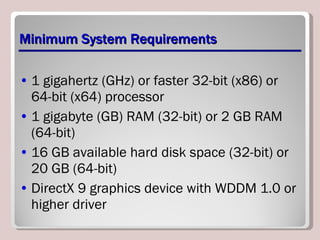 IT109 Microsoft Windows 7 Operating Systems Unit 03 lesson 01 | PPT