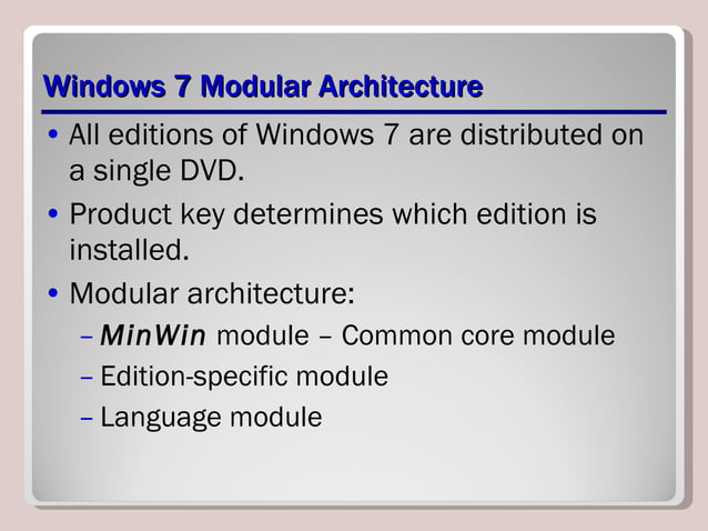 IT109 Microsoft Windows 7 Operating Systems Unit 03 lesson 01 | PPT