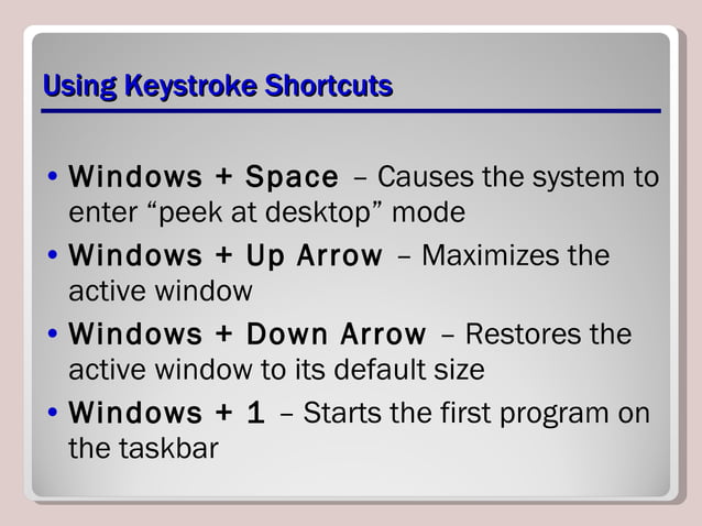IT109 Microsoft Windows 7 Operating Systems Unit 03 lesson 01 | PPT