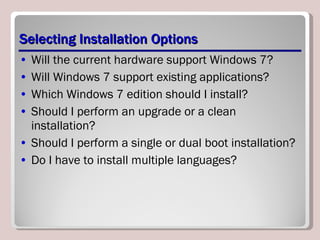 IT109 Microsoft Windows 7 Operating Systems Unit 03 lesson 02 | PPT