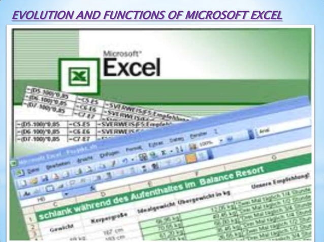 VERSIONS AND FUNCTIONS OF MS EXCEL | PPTX | Operating Systems ...