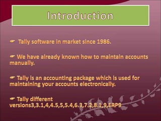 tallyppt | PDF | Business Accounting & Finance | Business