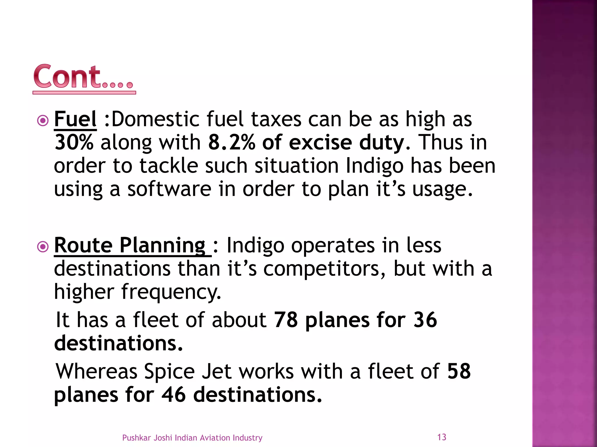 Itt presentation (indian aviation industry case study) | PPTX