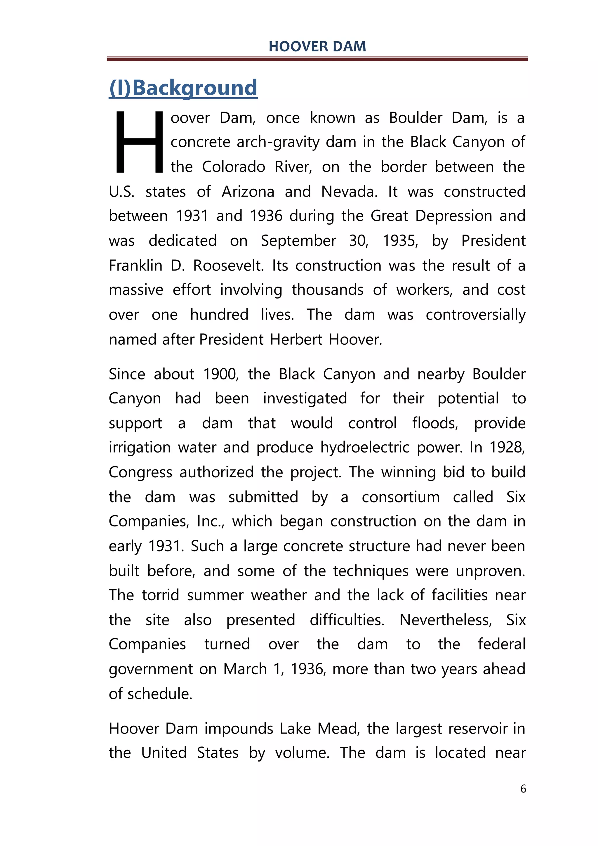 HOOVER DAM DOC | DOCX