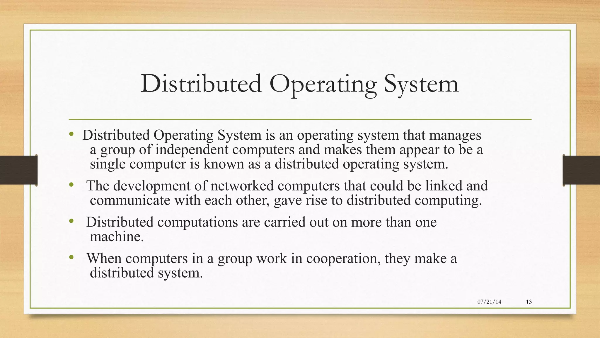 ITT project ON types of operating system | PPT