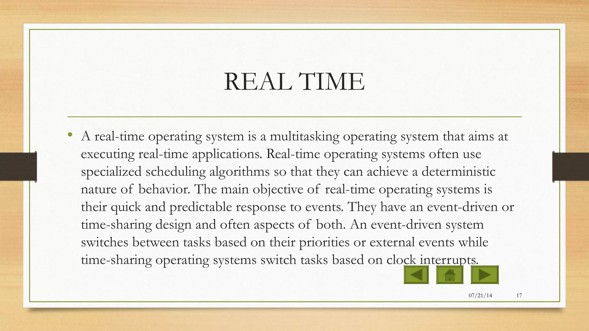 ITT project ON types of operating system | PPT
