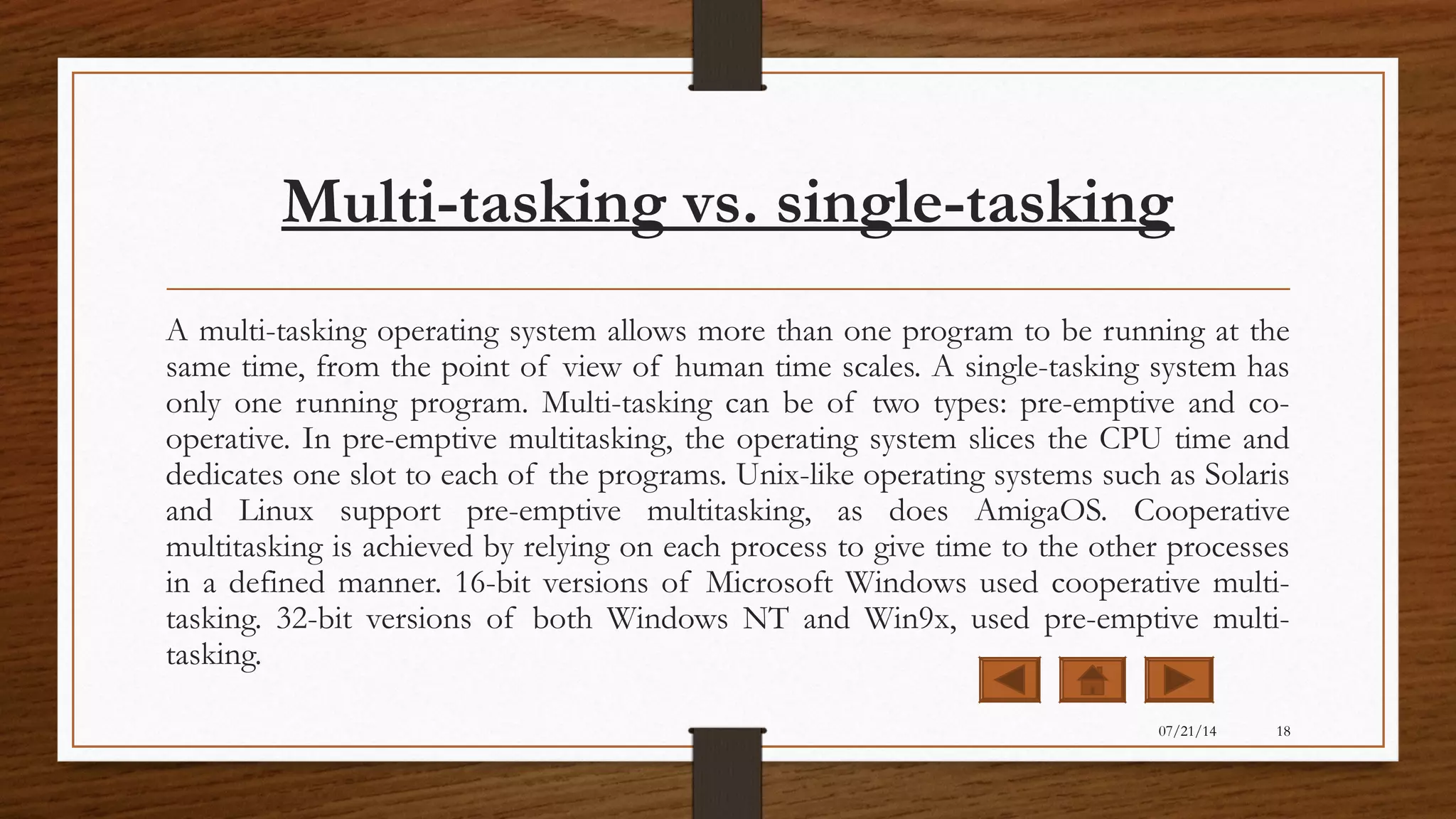 ITT project ON types of operating system | PPT