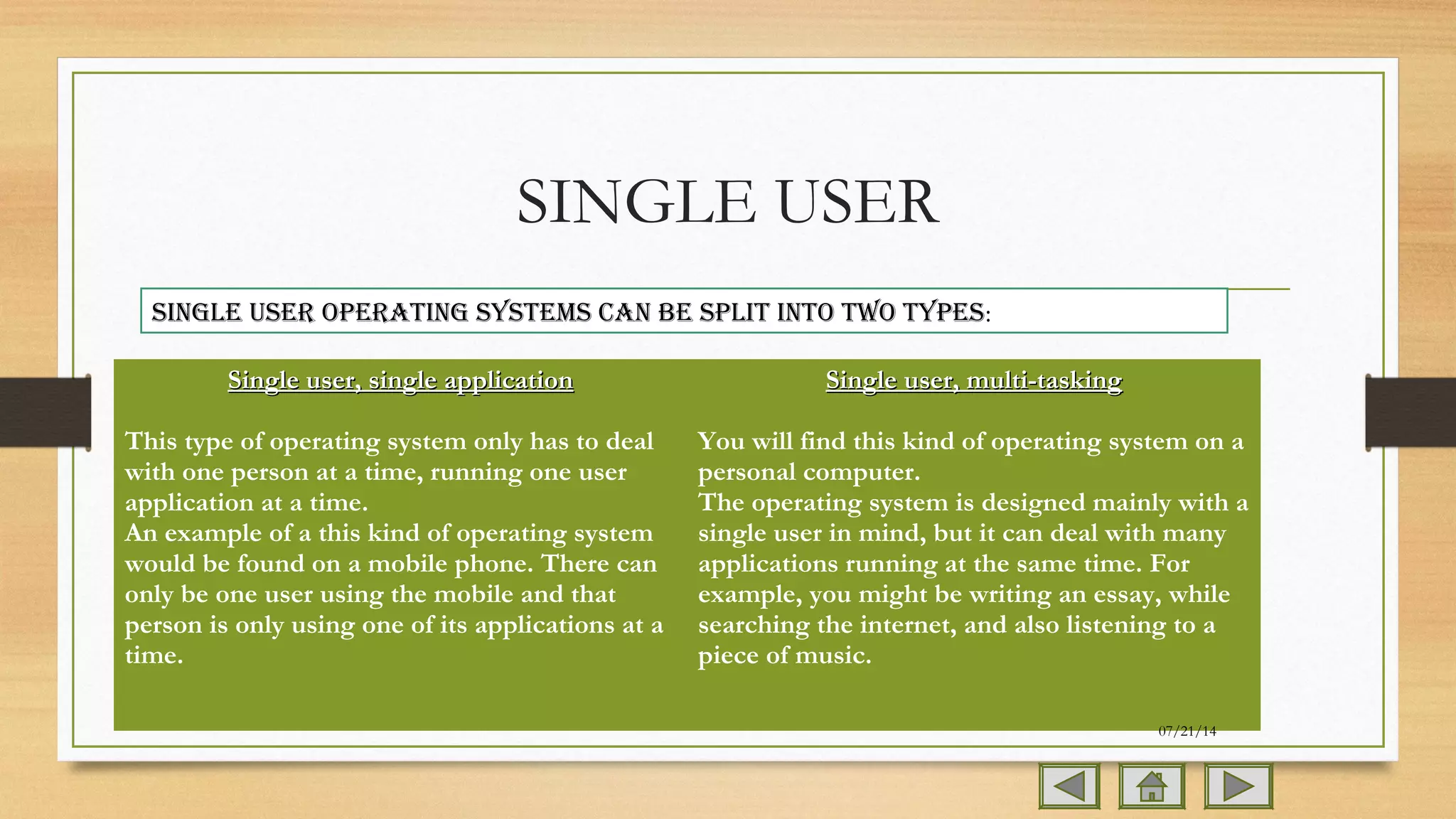 ITT project ON types of operating system | PPT
