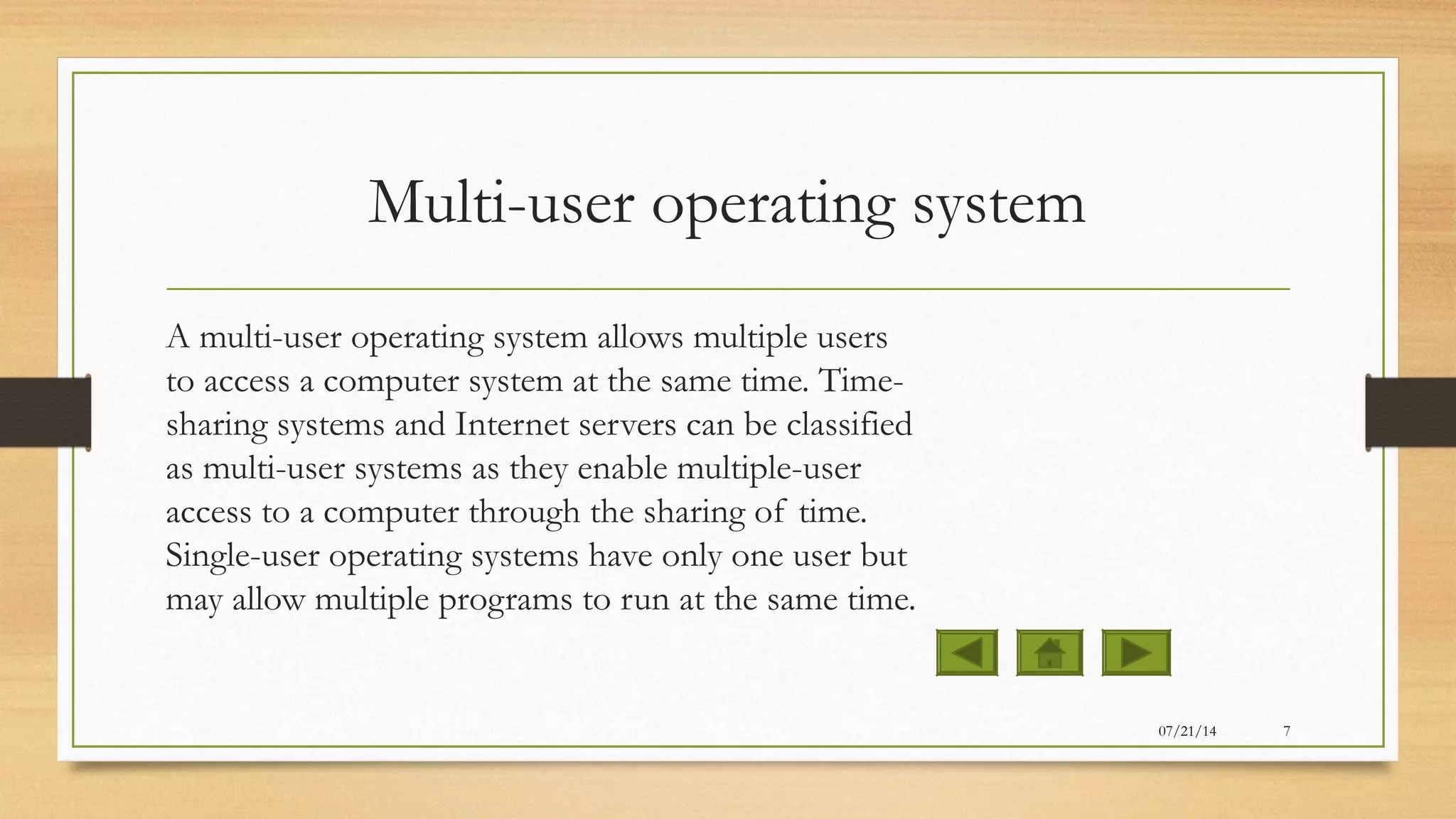 ITT project ON types of operating system | PPT