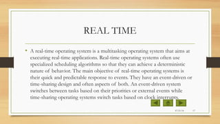 ITT project ON types of operating system | PPT