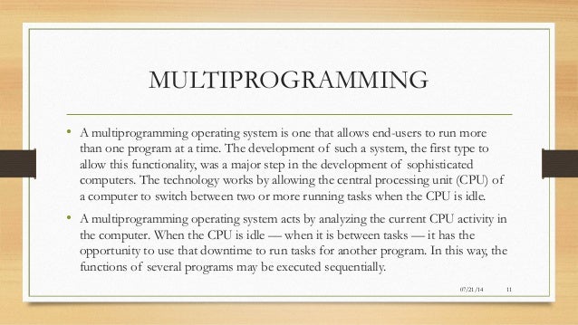 ITT project ON types of operating system