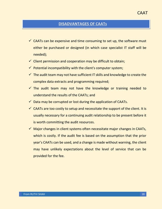 Note on ‘Mapping’ CAAT Audit technique with 3 practical examples | PDF