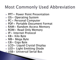 Basic Concepts Of Information Technology (IT) | PPTX