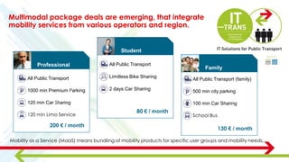Mobility Platforms: Lessons learnt from integrating mobility services ...