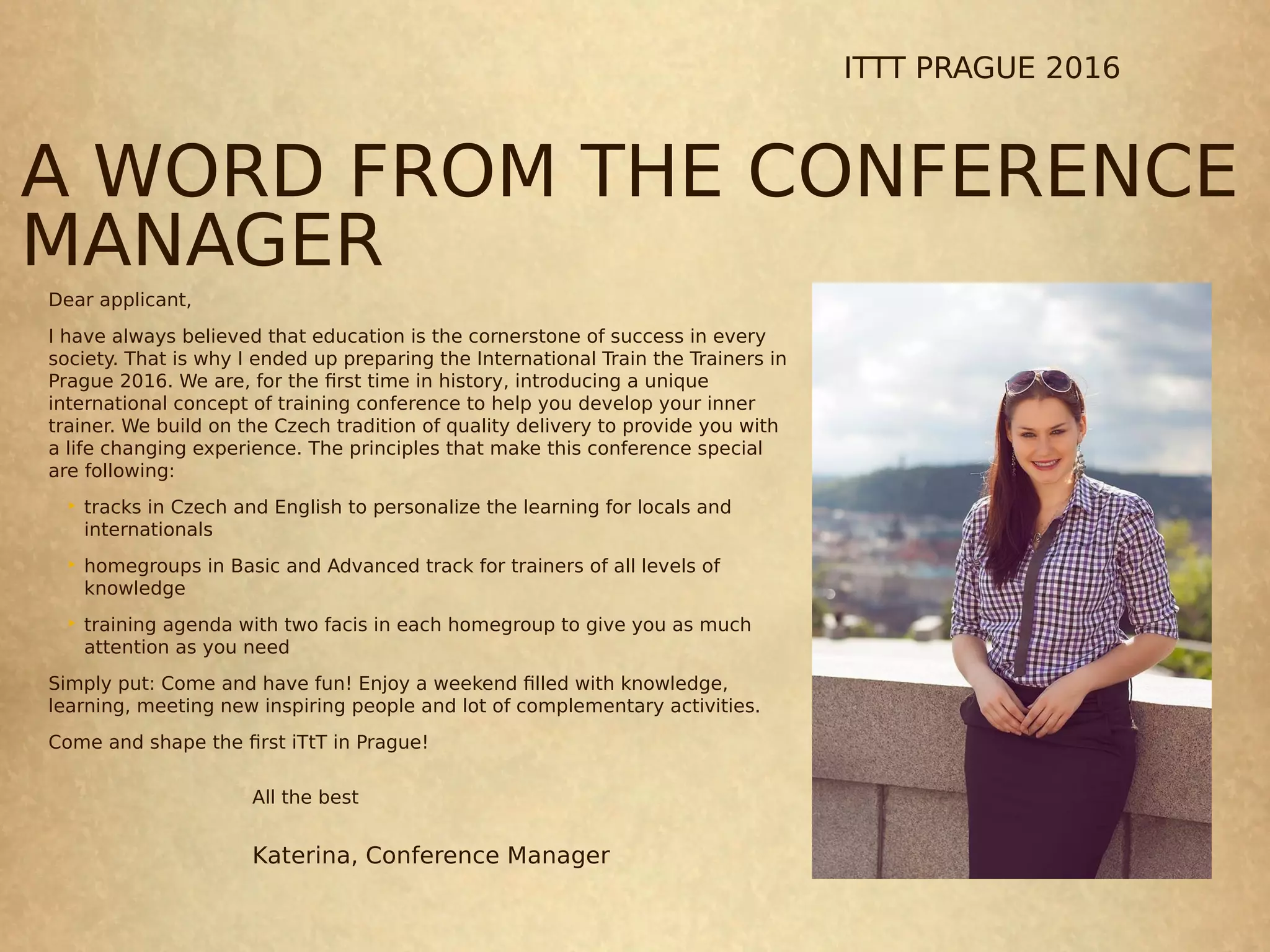 iTtT Prague 2016 - Delegate booklet | PDF