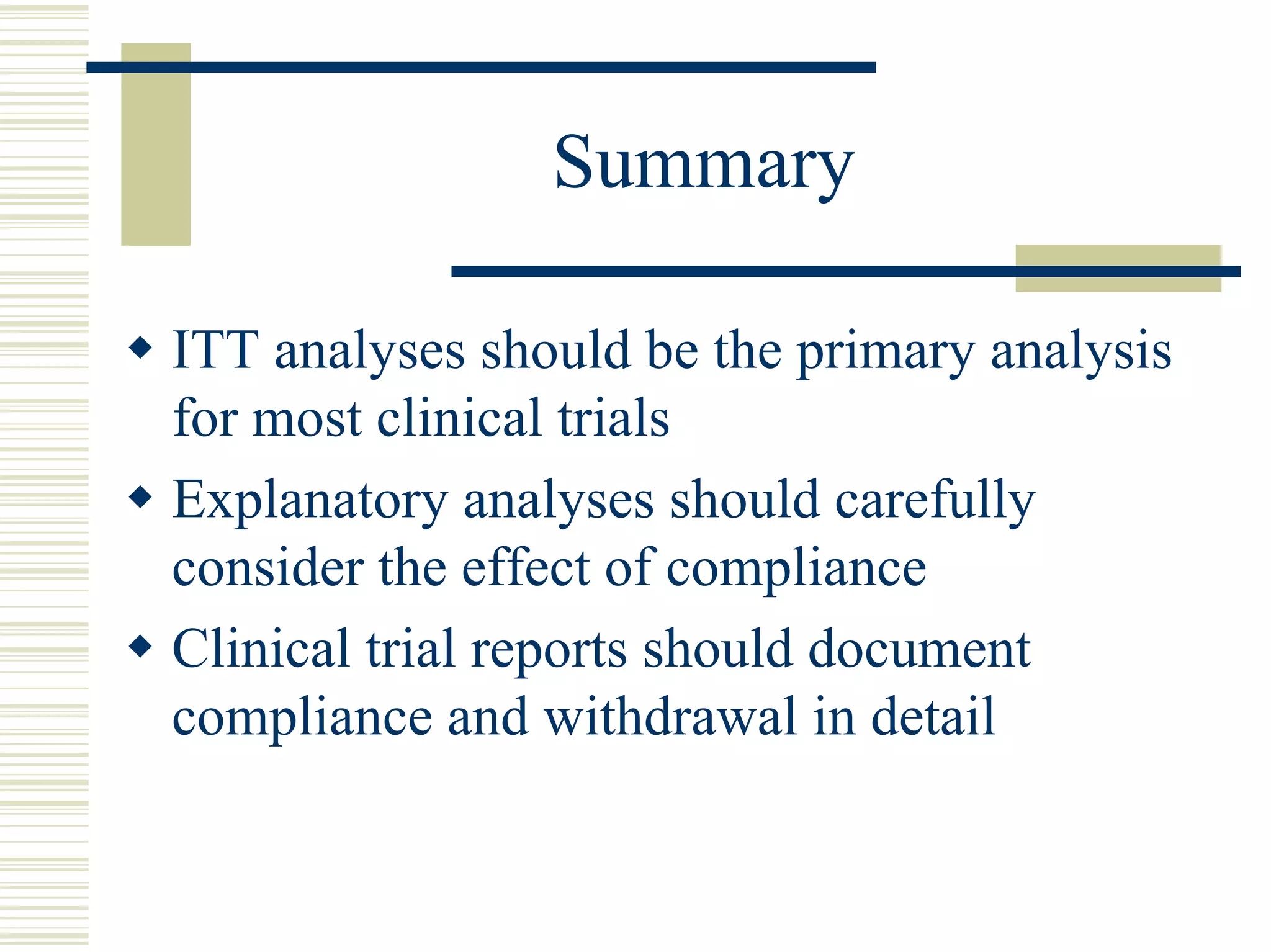Intent-to-Treat (ITT) Analysis in Randomized Clinical Trials | PDF