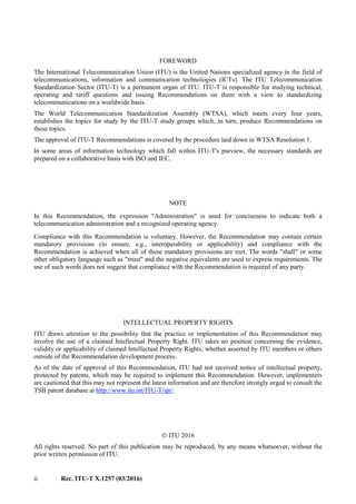 New ITU Standard on Identity & Access Management | PDF