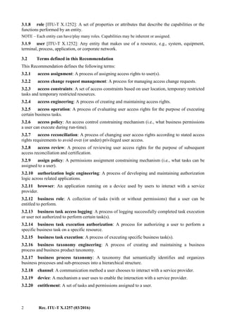 New ITU Standard on Identity & Access Management | PDF