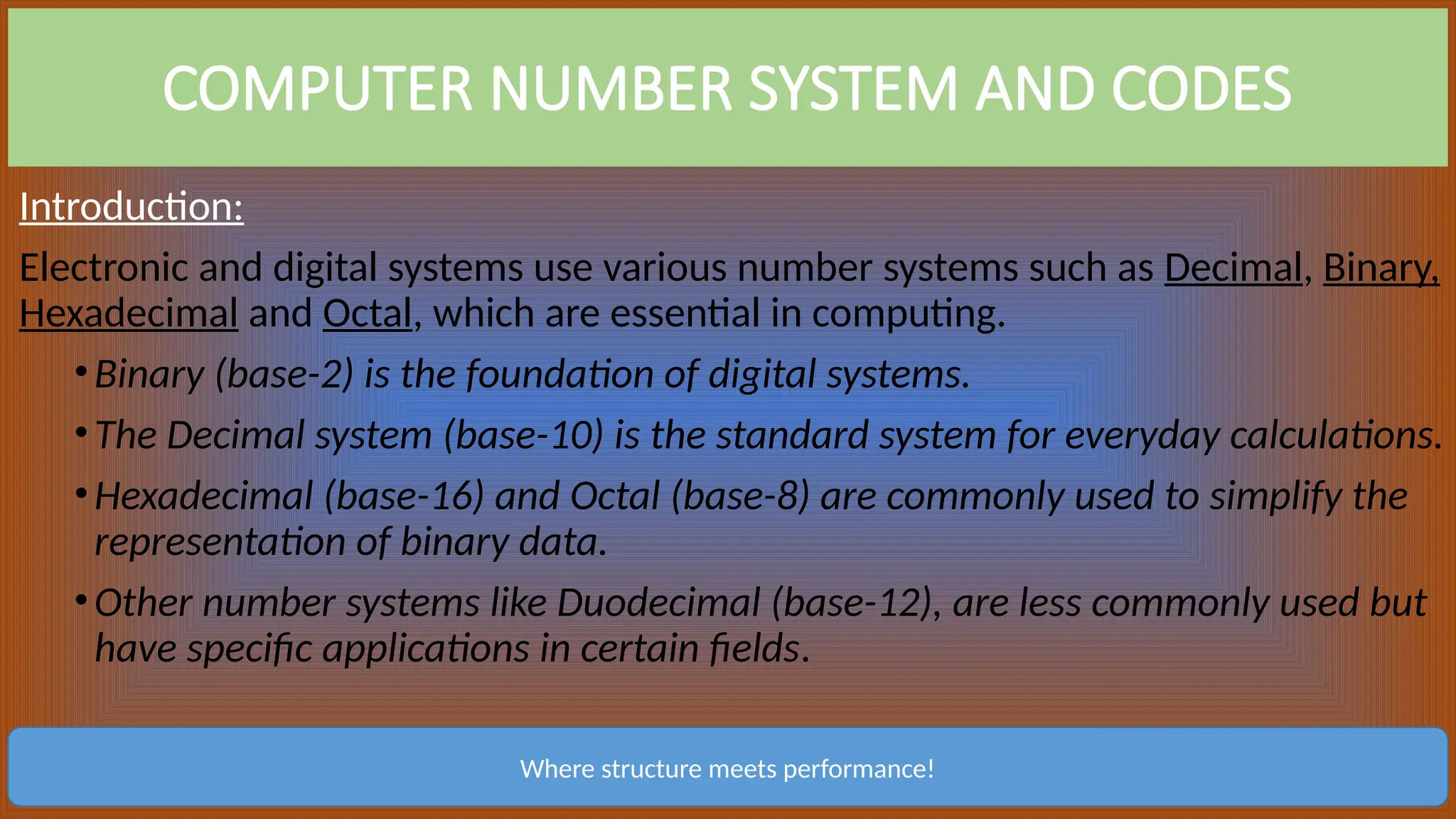 COMPUTER SYSTEMS AND BINARY NUMBERS ARCH | PPTX