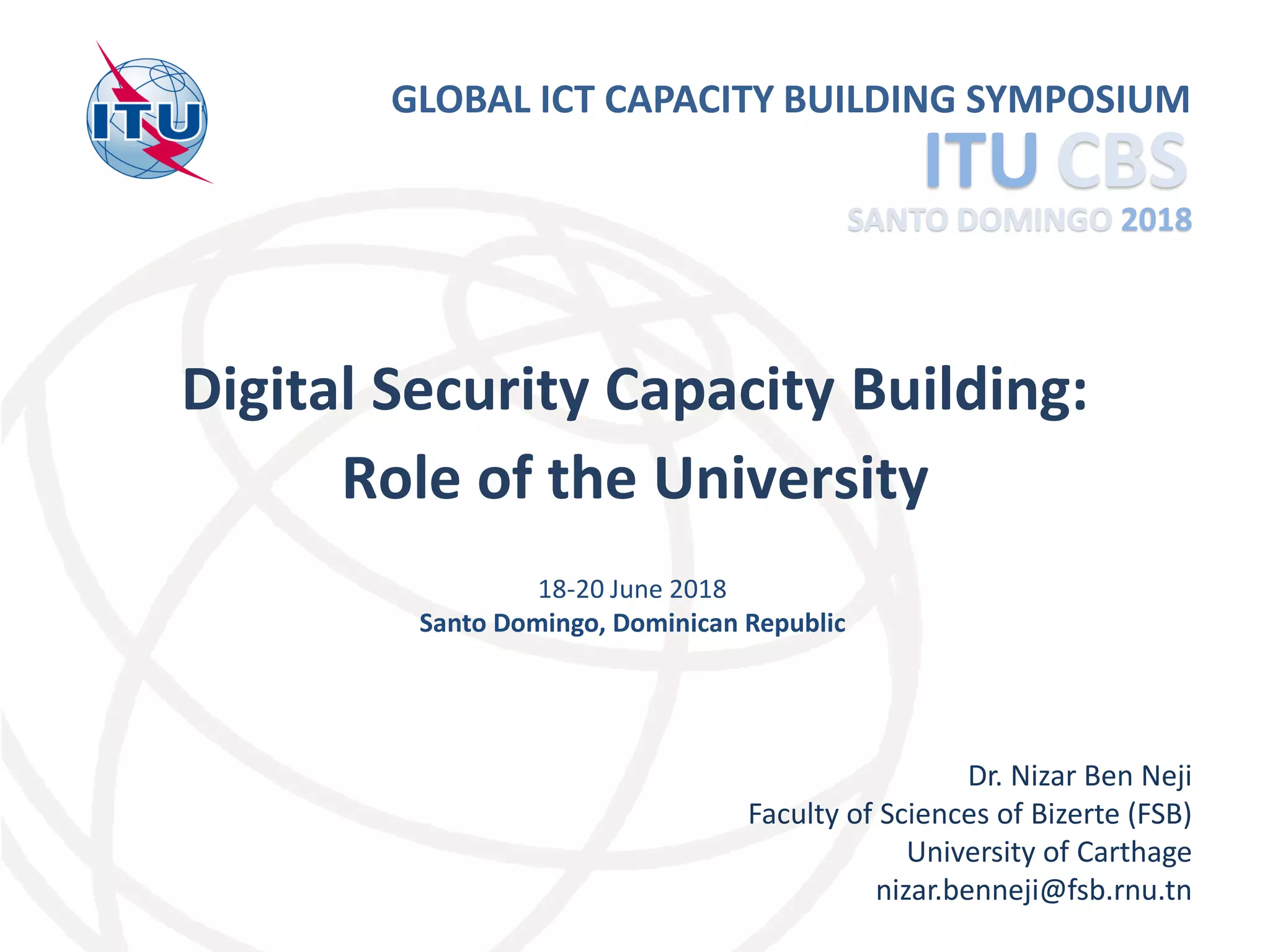 Digital Security Capacity Building: Role of the University | PDF