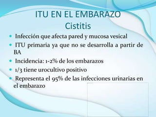 ITU en el embarazo definición y desarrollo | PPTX