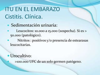 ITU en el embarazo definición y desarrollo | PPTX