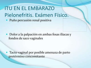 ITU en el embarazo definición y desarrollo | PPT