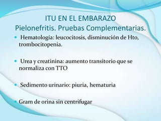 ITU en el embarazo definición y desarrollo | PPTX