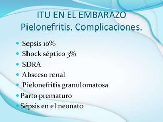 ITU en el embarazo definición y desarrollo | PPTX