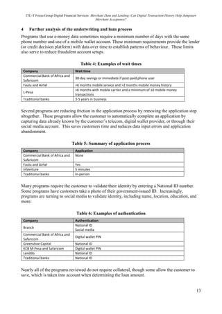 Merchant Data and Lending | PDF