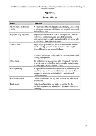 Merchant Data and Lending | PDF
