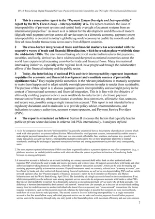 Payment System Interoperability and Oversight: The International ...