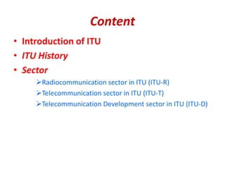 ITU and its sector | PPT